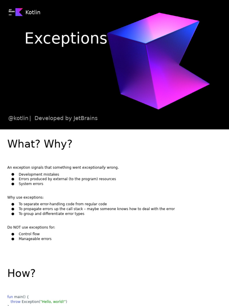 Exceptions | PDF | Software Development | Object Oriented Programming Exceptions | PDF | Software Development | Object Oriented Programming