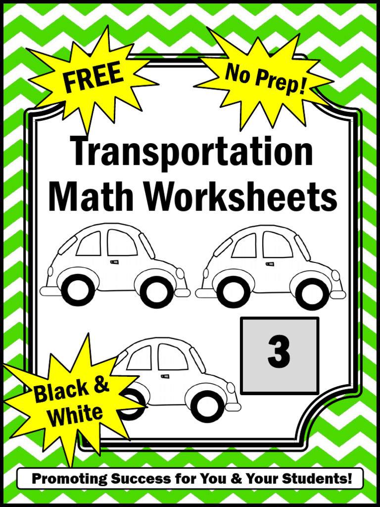 Transportation Free Math 2019 | PDF | Worksheet