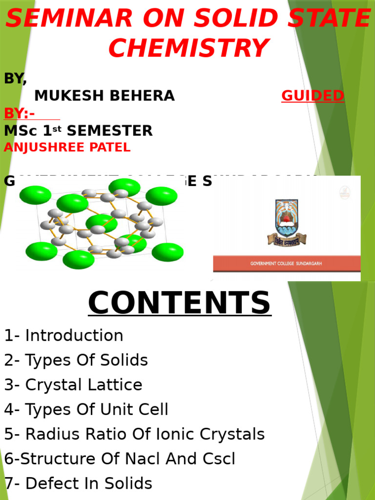 Solid State | PDF | Crystal | Crystal Structure