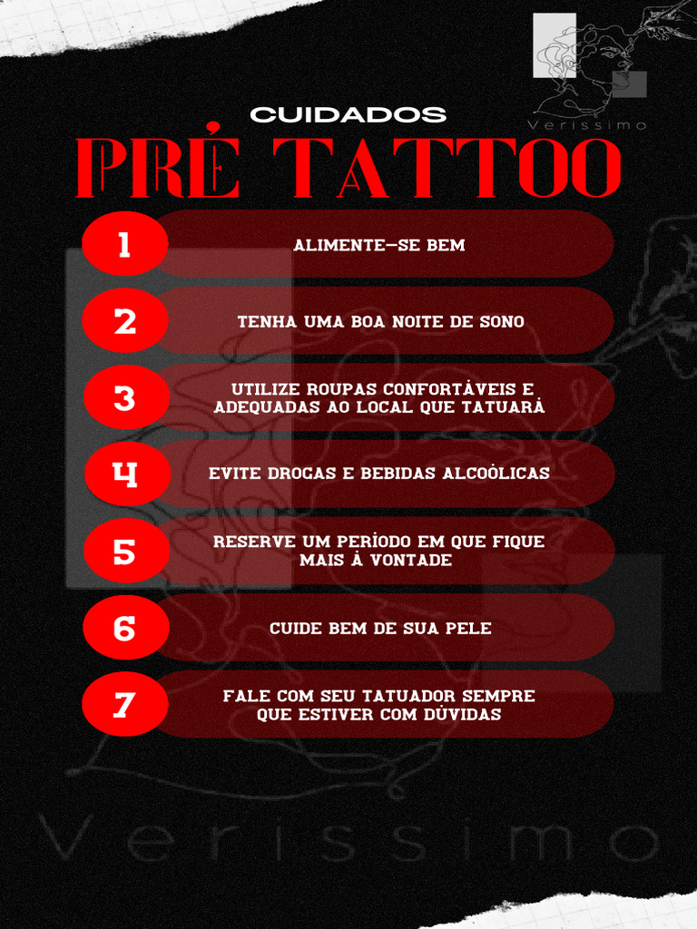 Story para instagram cuidados pós tattoo rústico preto | PDF