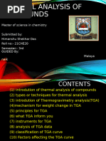 Lab Report | PDF | Thermogravimetric Analysis | Physical Sciences