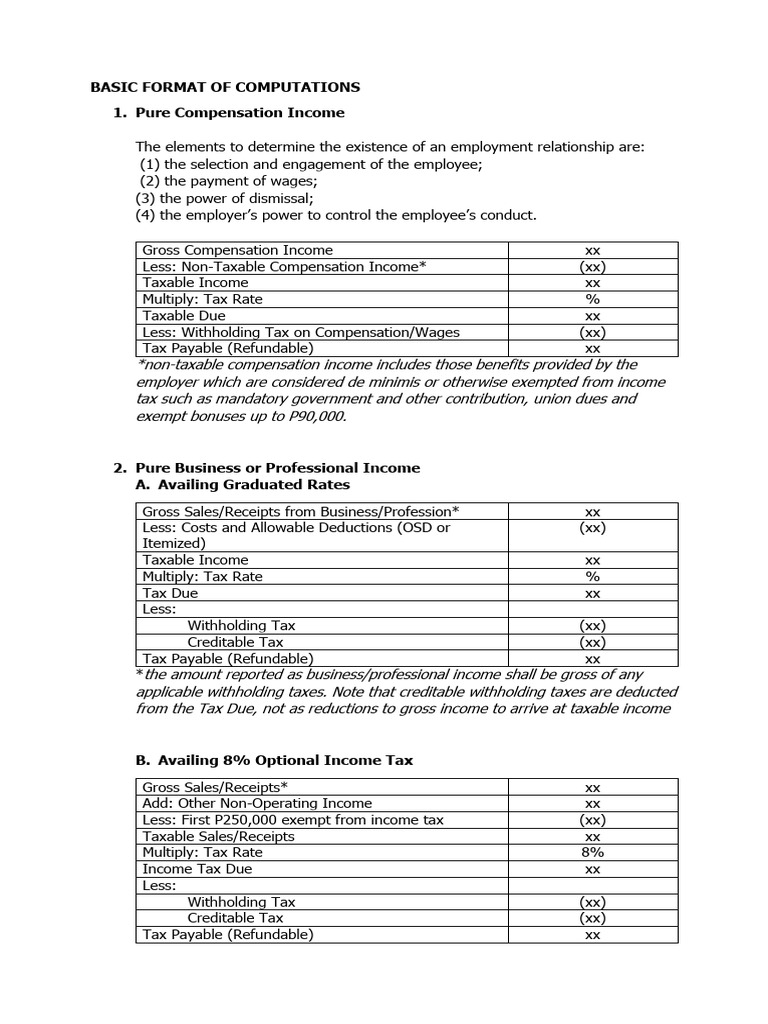 Income Tax Computation for Gifts | PDF | Taxes | Income Tax