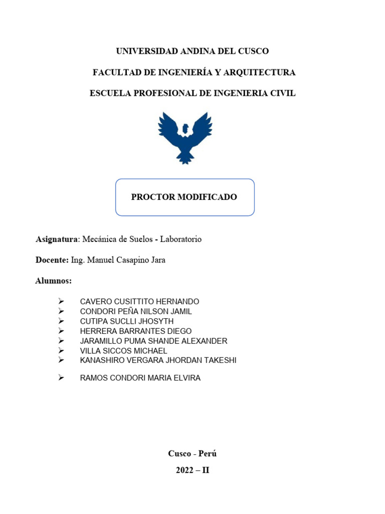 Proctor Modificado | PDF
