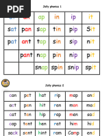 Jolly Phonics - Spelling List | PDF | Phonetics | Human Voice