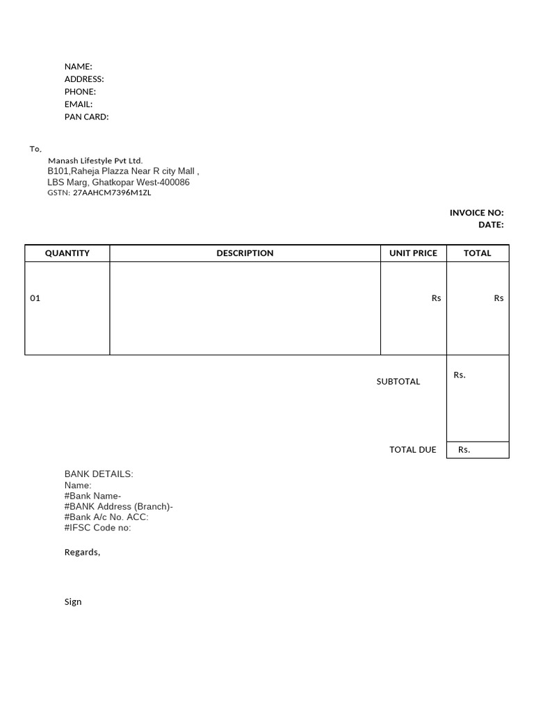 Sample Invoice | PDF