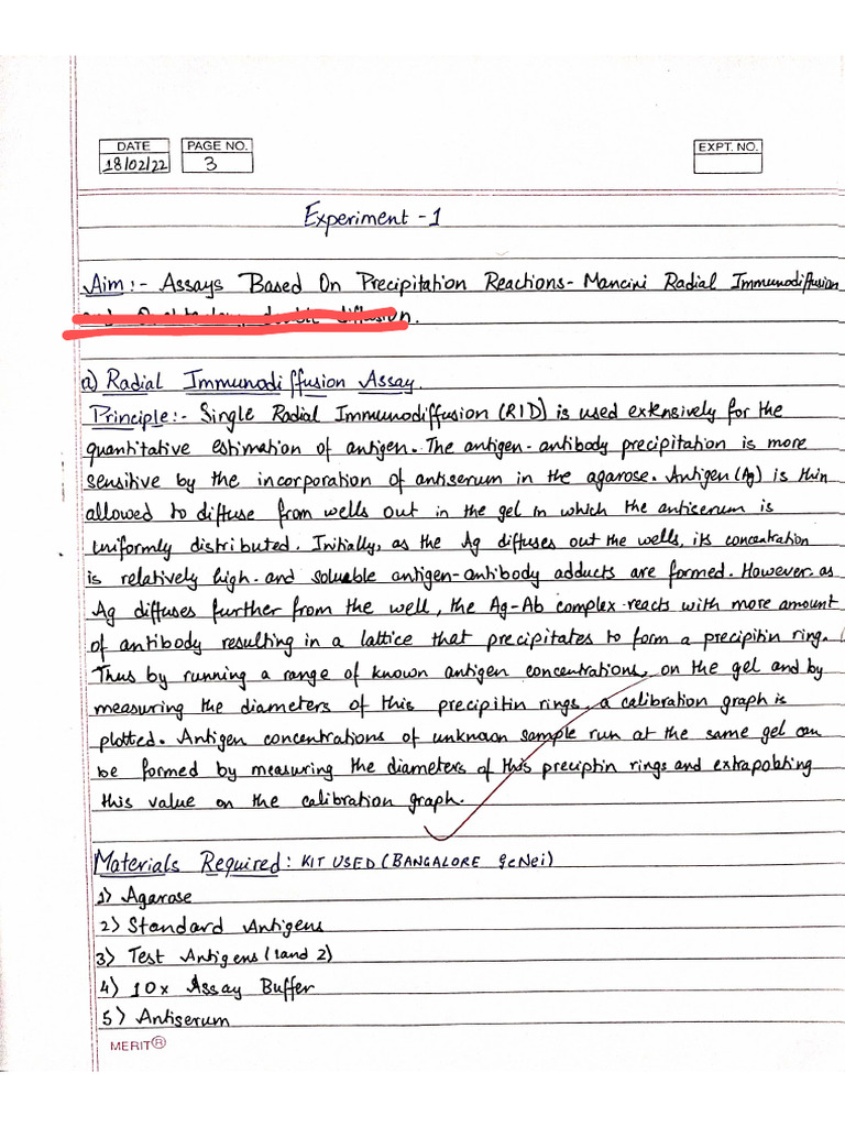 CC14 Exp2(B) Radial.immunodiffusion | PDF