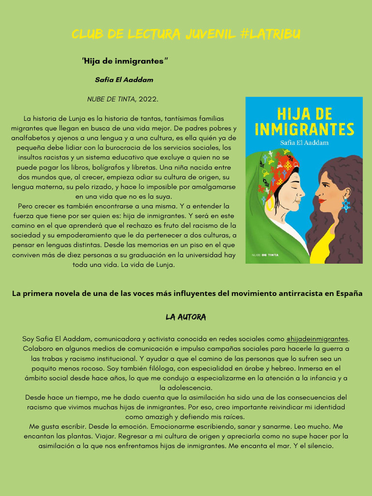 Hija de inmigrantes: Identidad y lucha | PDF | Bereberes | Racismo