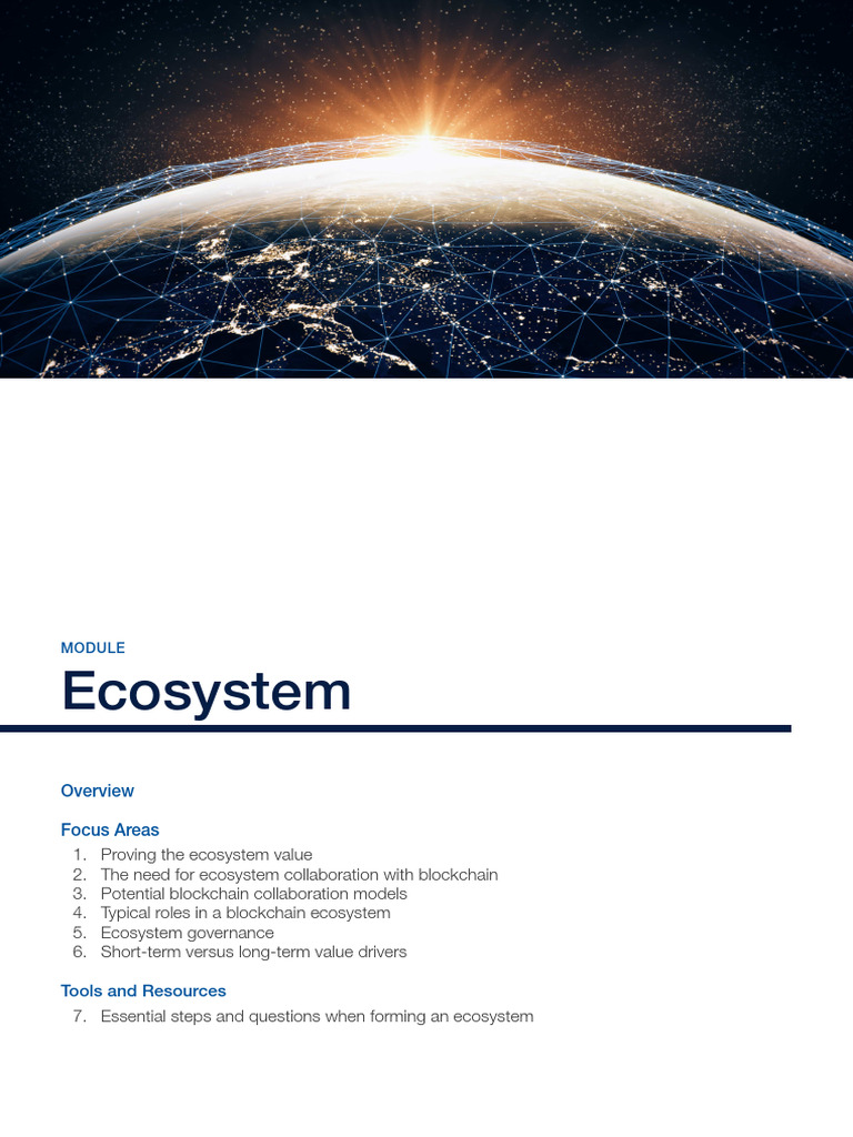 Ecosystem | PDF | Supply Chain | Computer Network