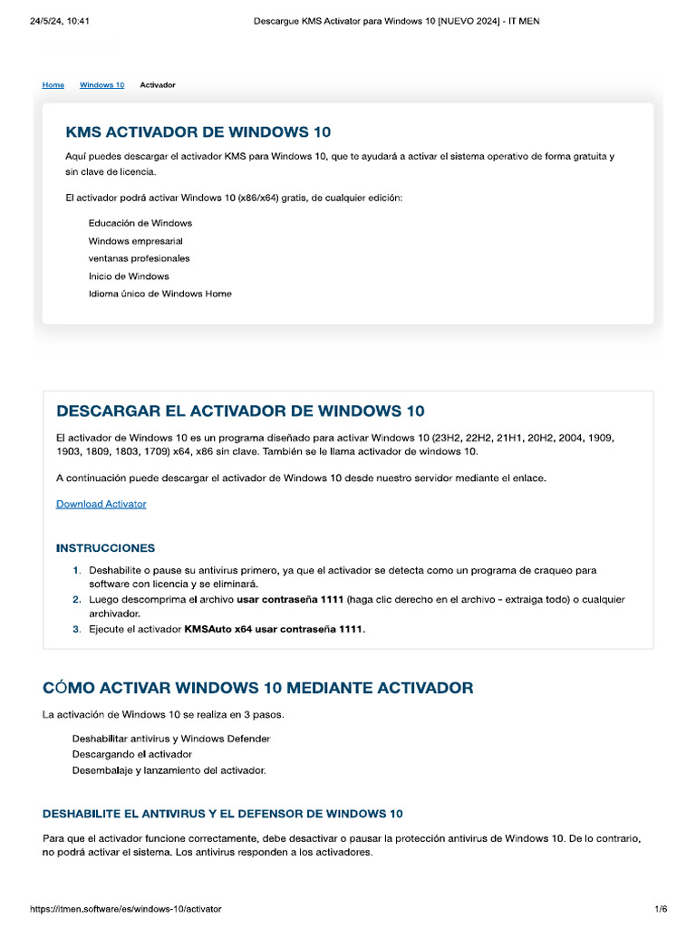 activador 1111 | PDF