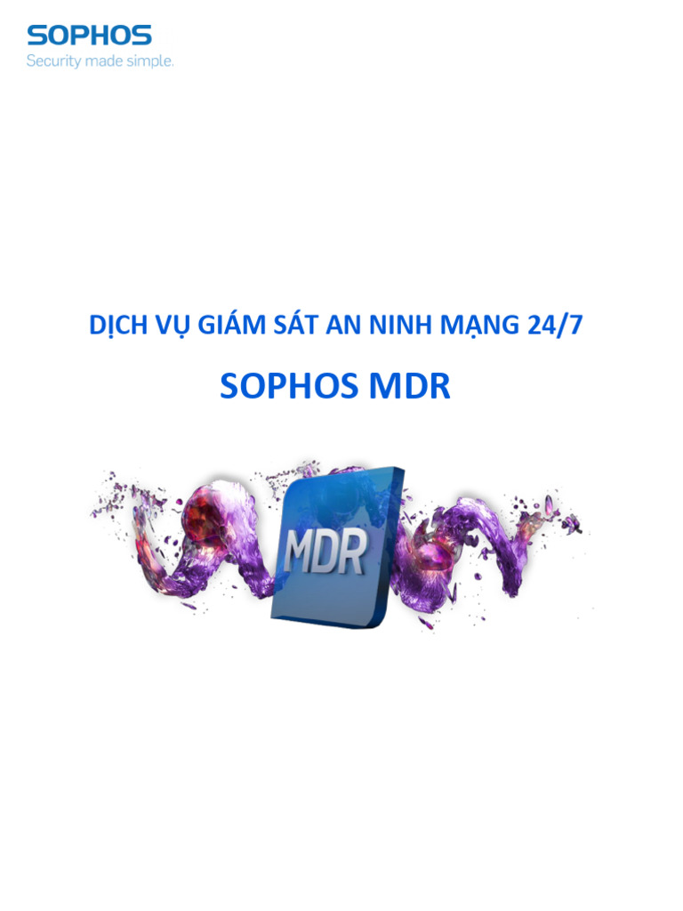 Sophos MDR Solutions 2024 | PDF