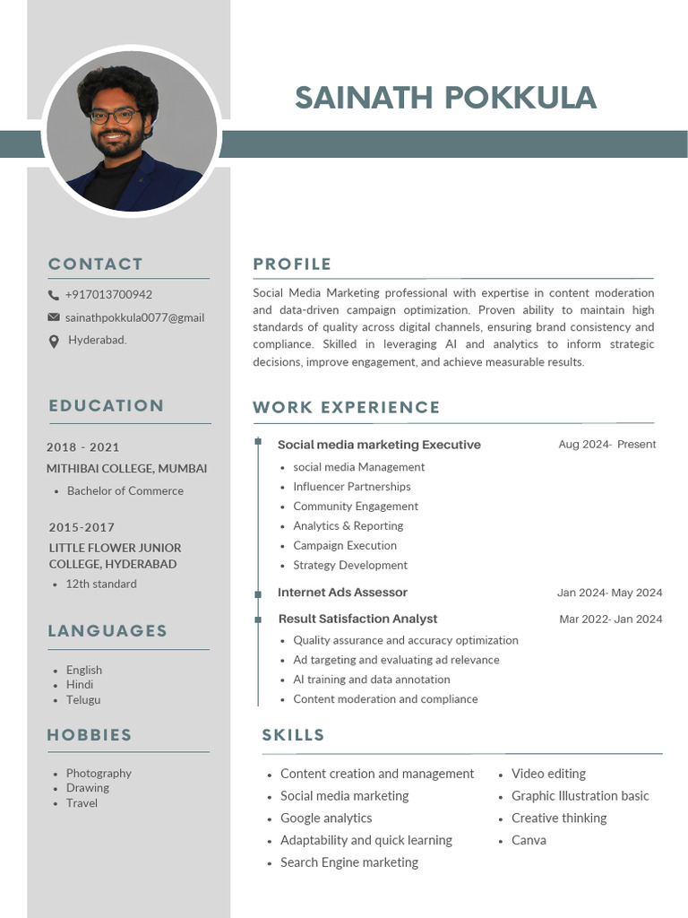 Social Media Marketing Expert Resume | PDF