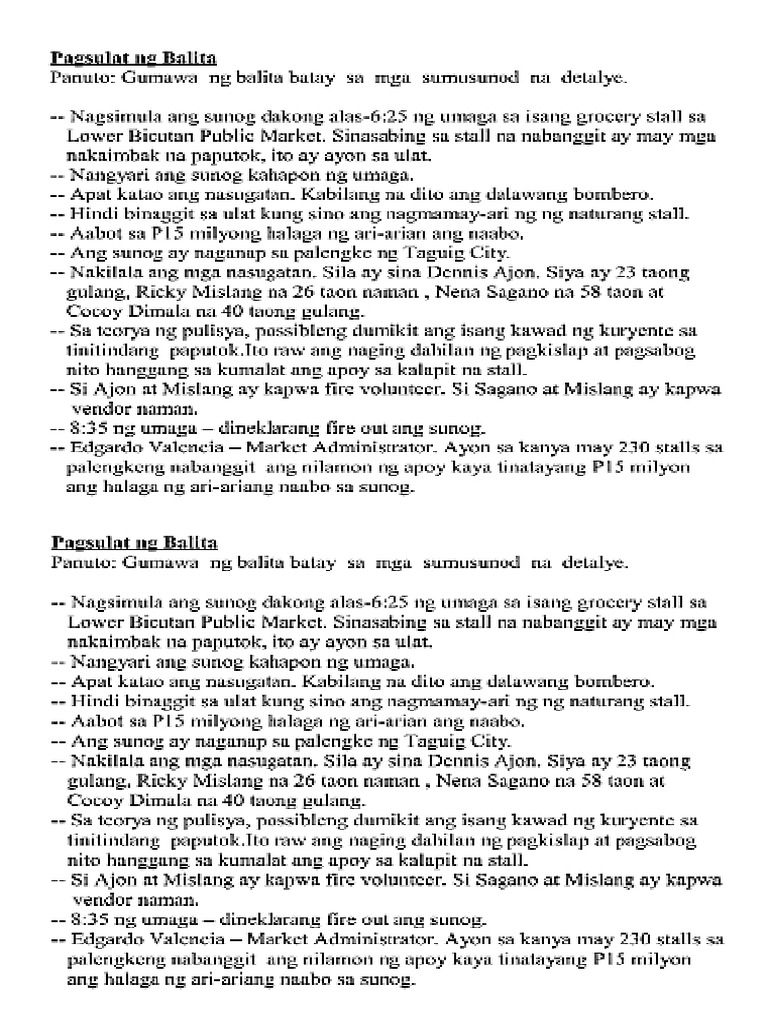 Fact Sheet Balita | PDF