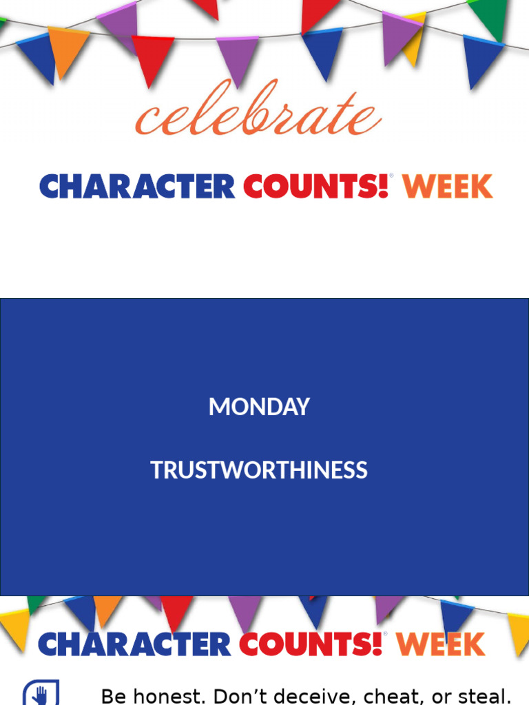 Character Counts Week | PDF | Feeling | Psychological Concepts