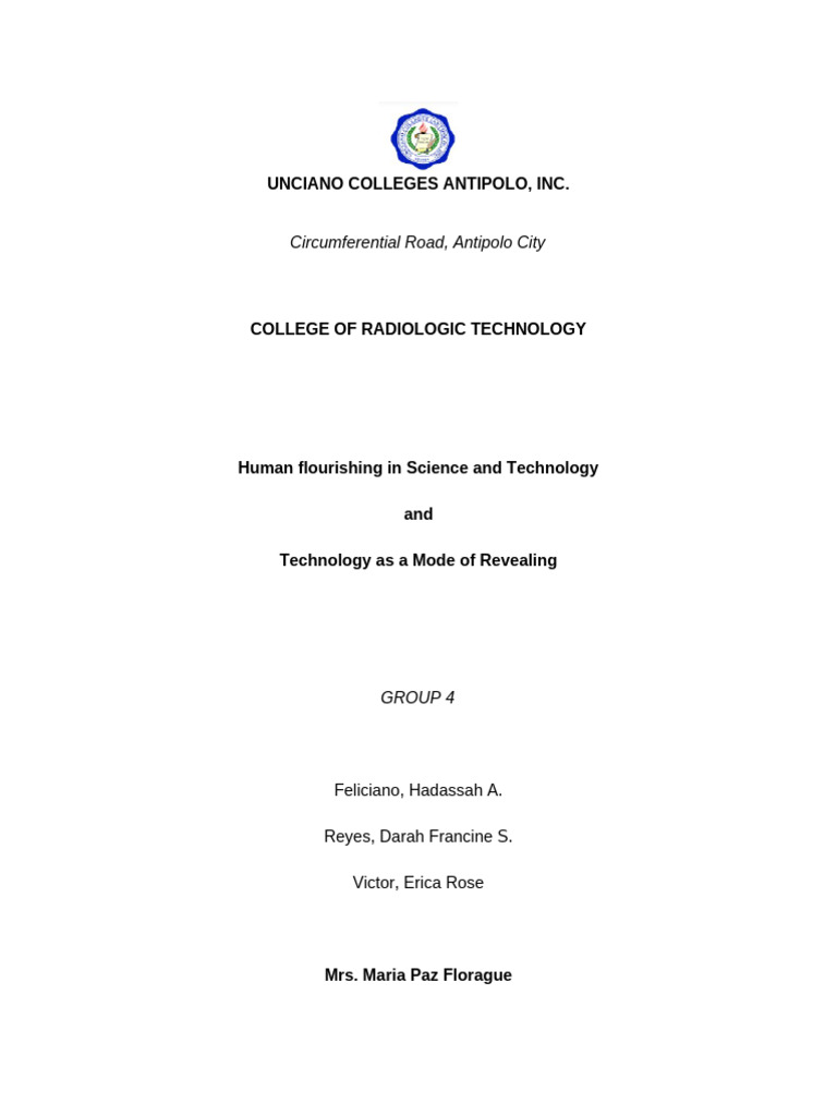 Group 4 Sts Report | PDF | Science | Martin Heidegger