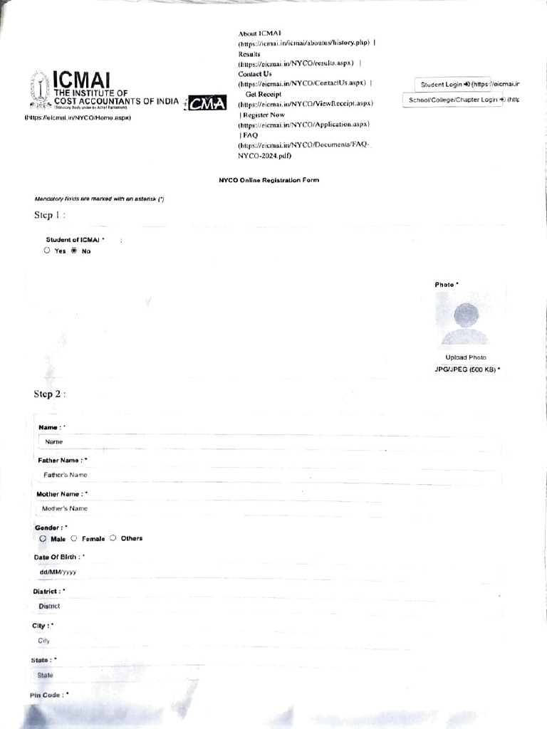 Olympiad Form Format | PDF | Access Control | Authentication