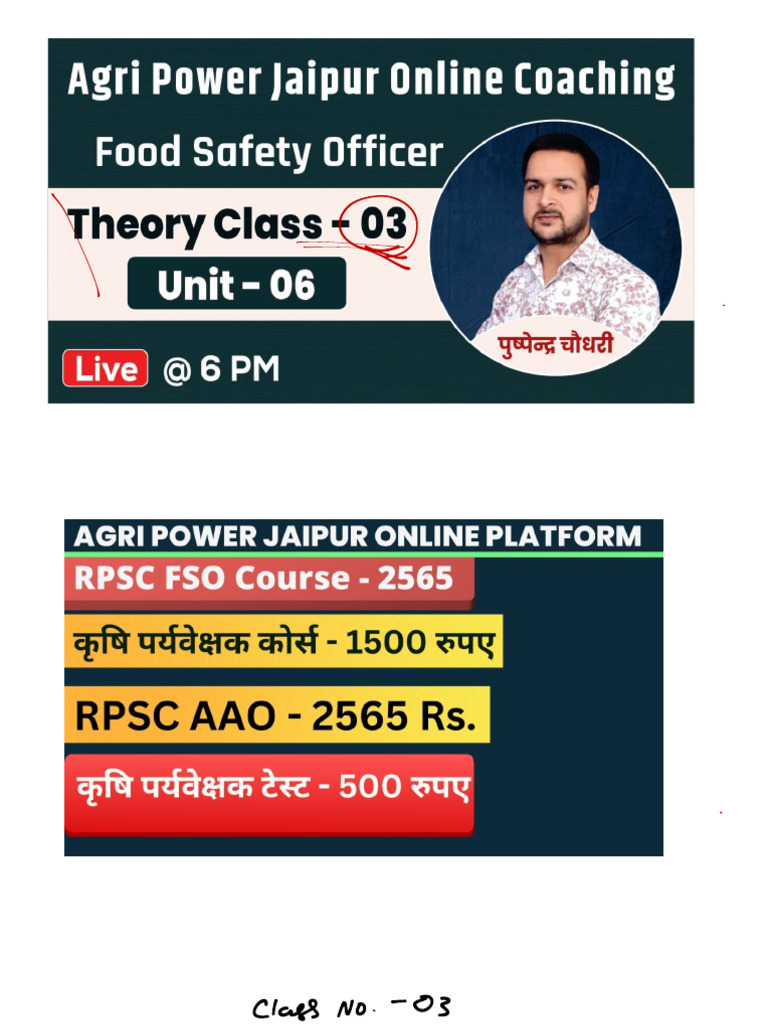 FSO Unit - 06 Class - 03 | PDF