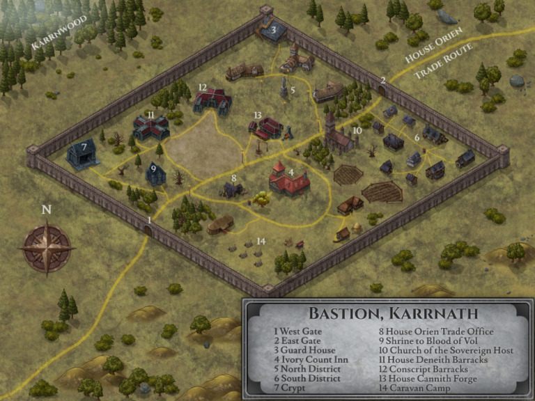 Map of Bastion Karrnath | PDF