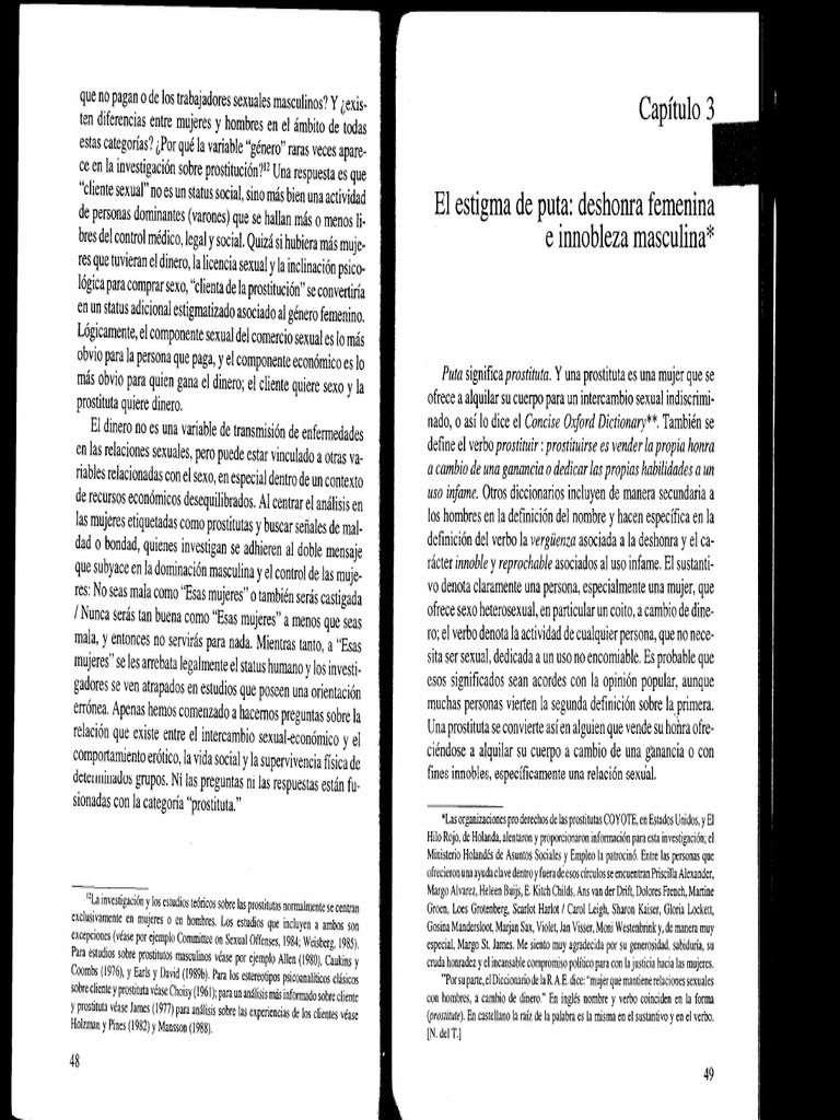 Gail Pheterson El Prisma De La Prostitucion Capitulo 3 Pdf