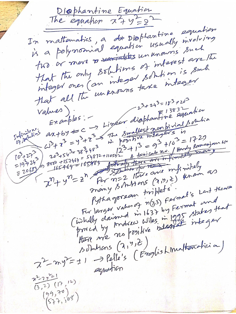 Number Theory Note - 9 (End) of 5th Sem 18-10-24 | PDF | Teaching ...