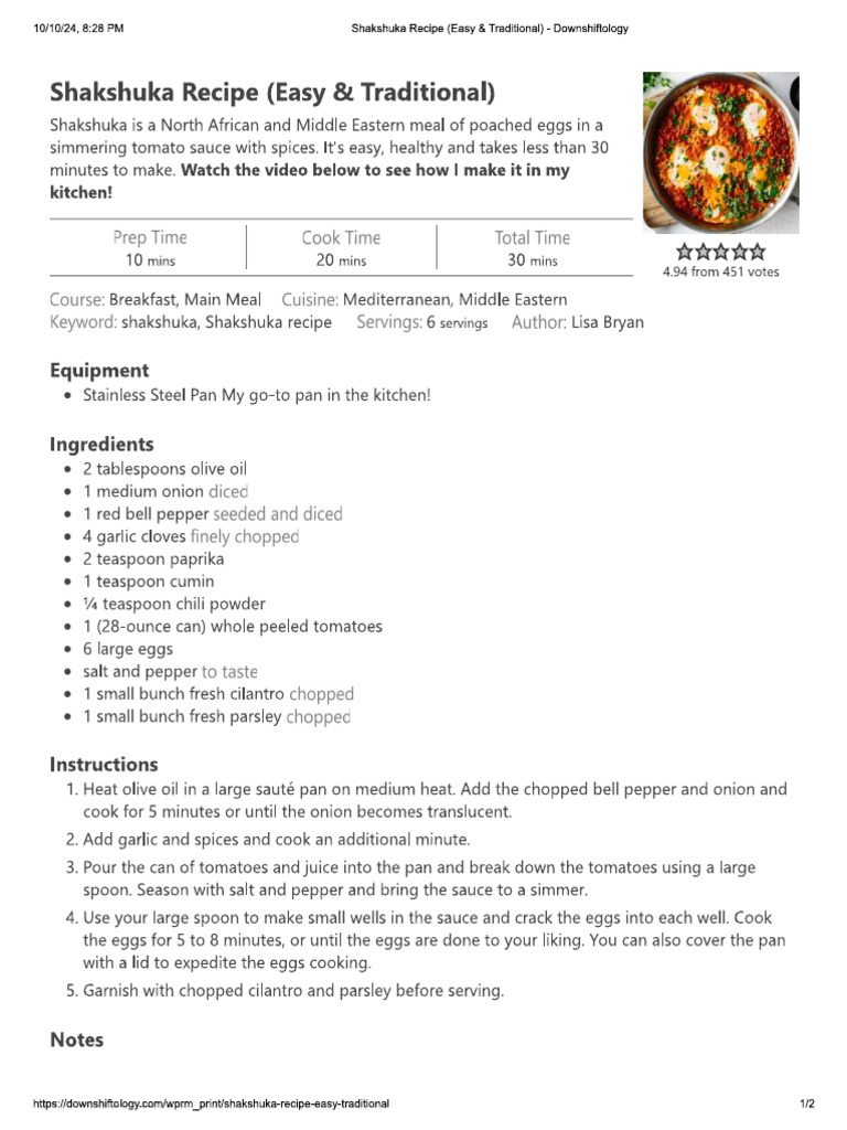 Shakshuka | PDF