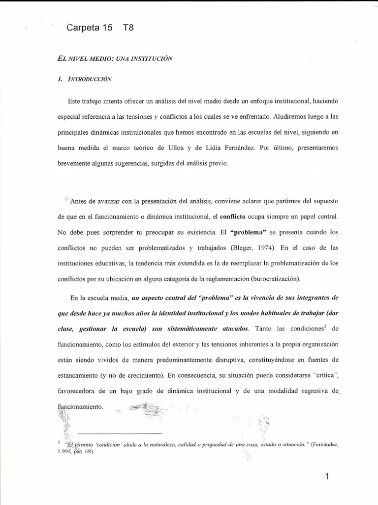 04-Mastache-El Nivel Medio-Una Institución | PDF