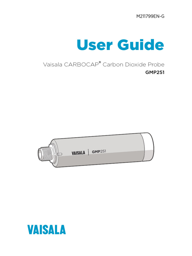 Vaisala GMP251 Vaisala CARBOCAP Carbon Dioxide Probe Manual | PDF ...