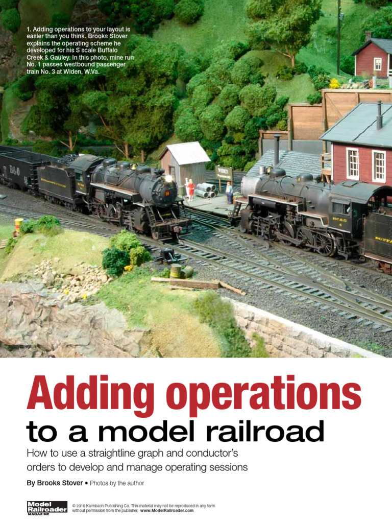 Model Railroad Operations Guide | PDF | Train | Conductor (Rail)