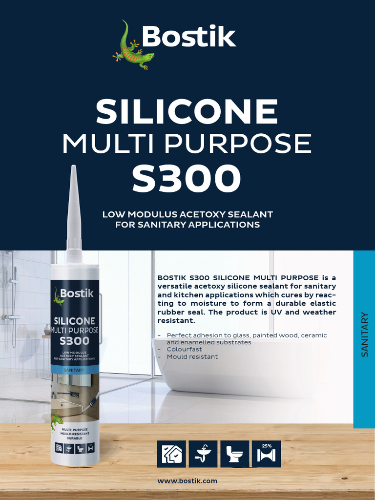 Bostik-Leaflet-S300-SILICONE-MULTI-PURPOSE-EN | PDF