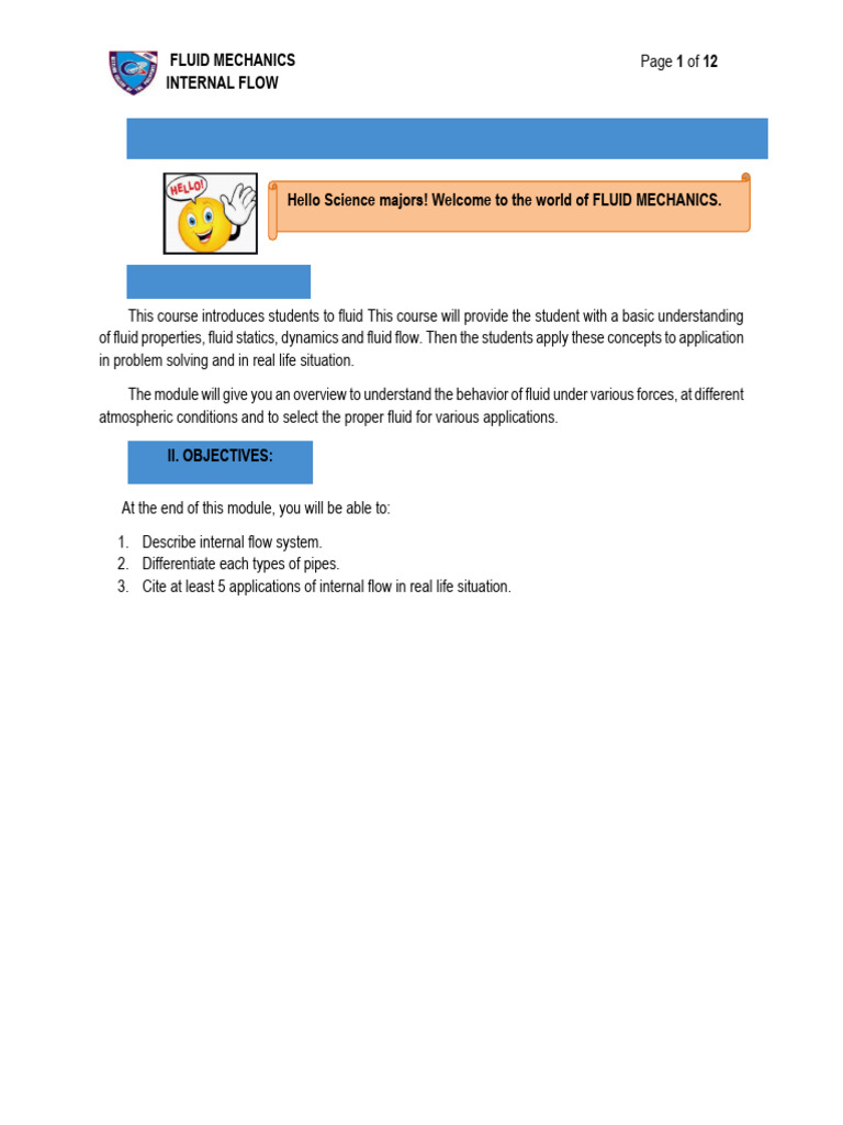 Sm13 Content Module 9 1 | PDF | Fluid Dynamics | Reynolds Number