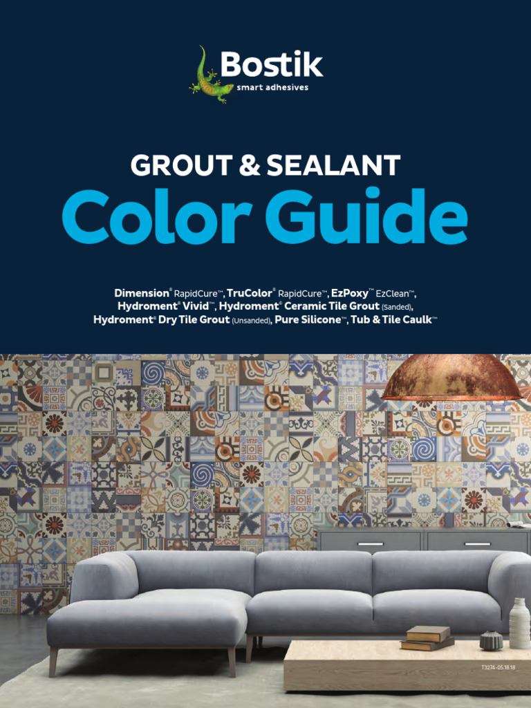 Bostik Grout Sealant Colorguide | PDF | Masonry | Building Materials