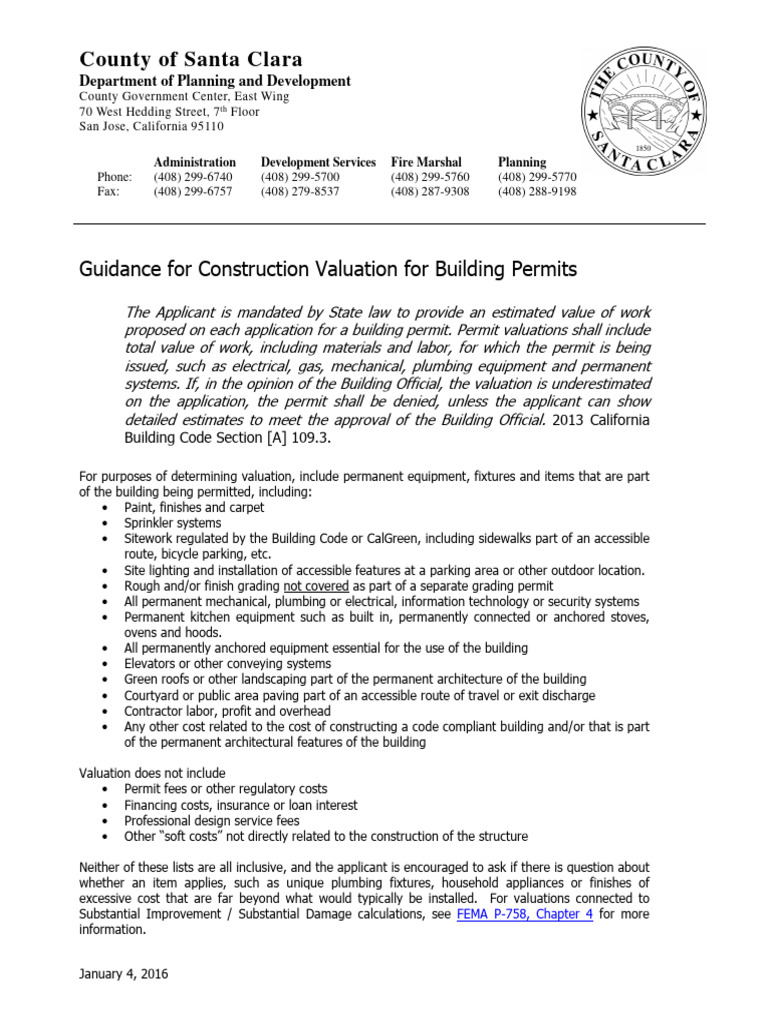 Construction Valuation Guidance | PDF | Valuation (Finance)