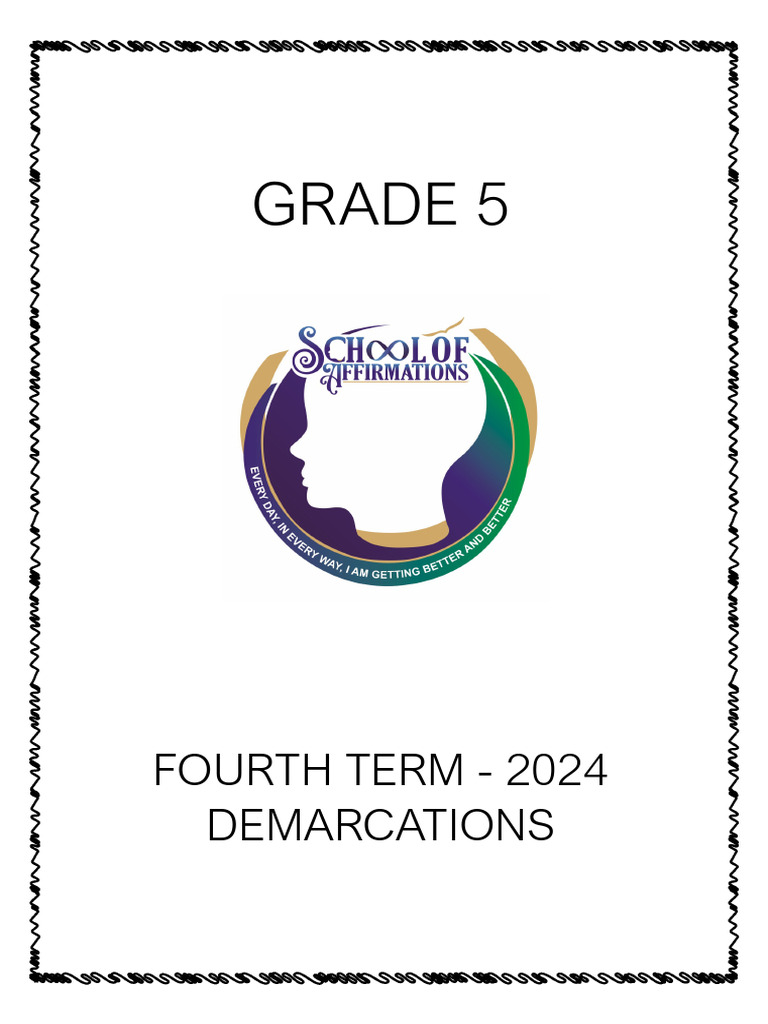 Grade 5 Demarcations - Term 4 | PDF