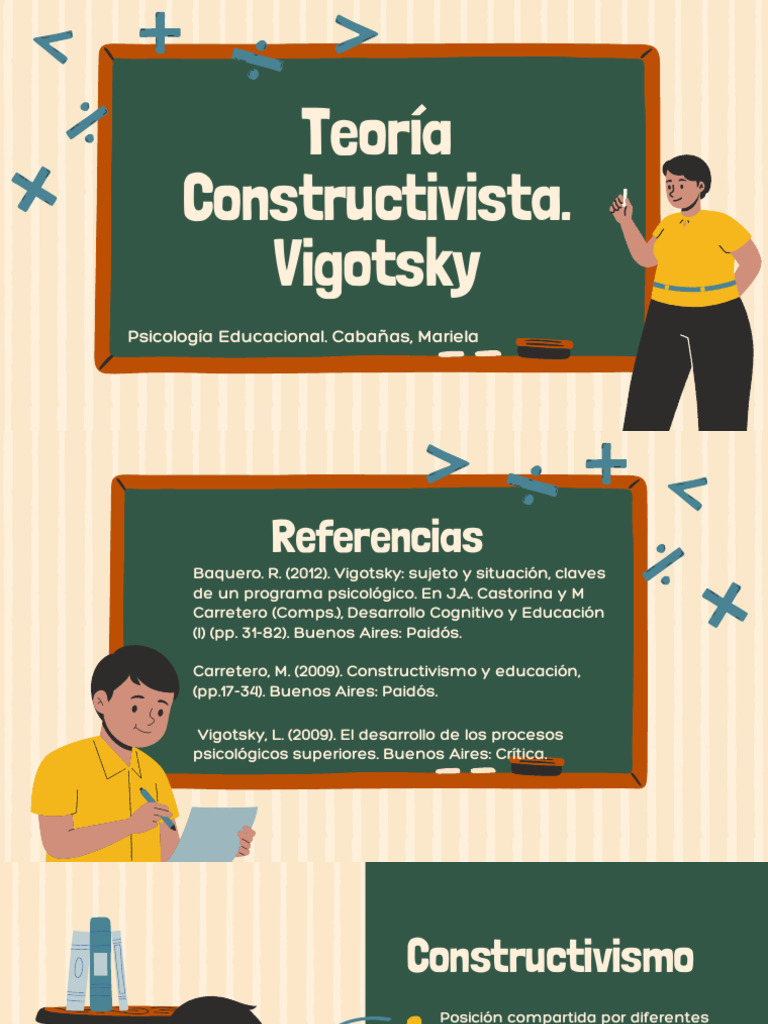 Teoría Constructivista. Vigotsky | PDF | Sicología | Constructivismo (filosofía de la educación)