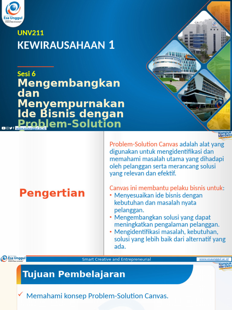 Mengoptimalkan Ide Bisnis dengan Canvas | PDF | Karier & Perkembangan