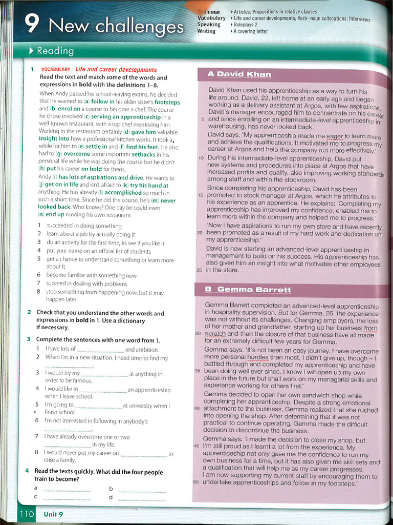 U9 New Challenges SB | PDF