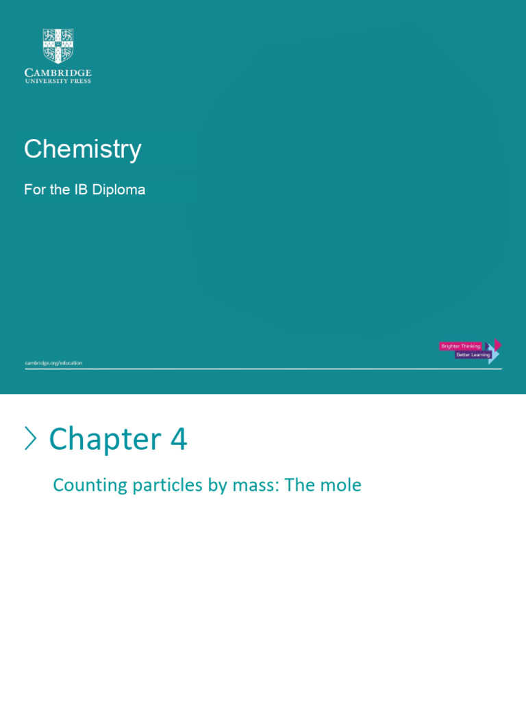 IB_CHEM_TR_unit4_powerpoint | PDF | Mole (Unit) | Molecules