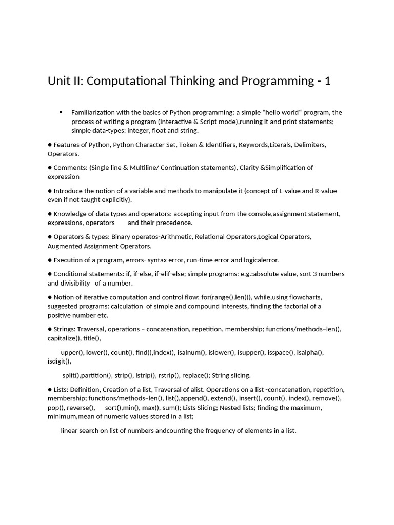 ClassXI Python Notes 2 | PDF | Python (Programming Language) | Shell ...