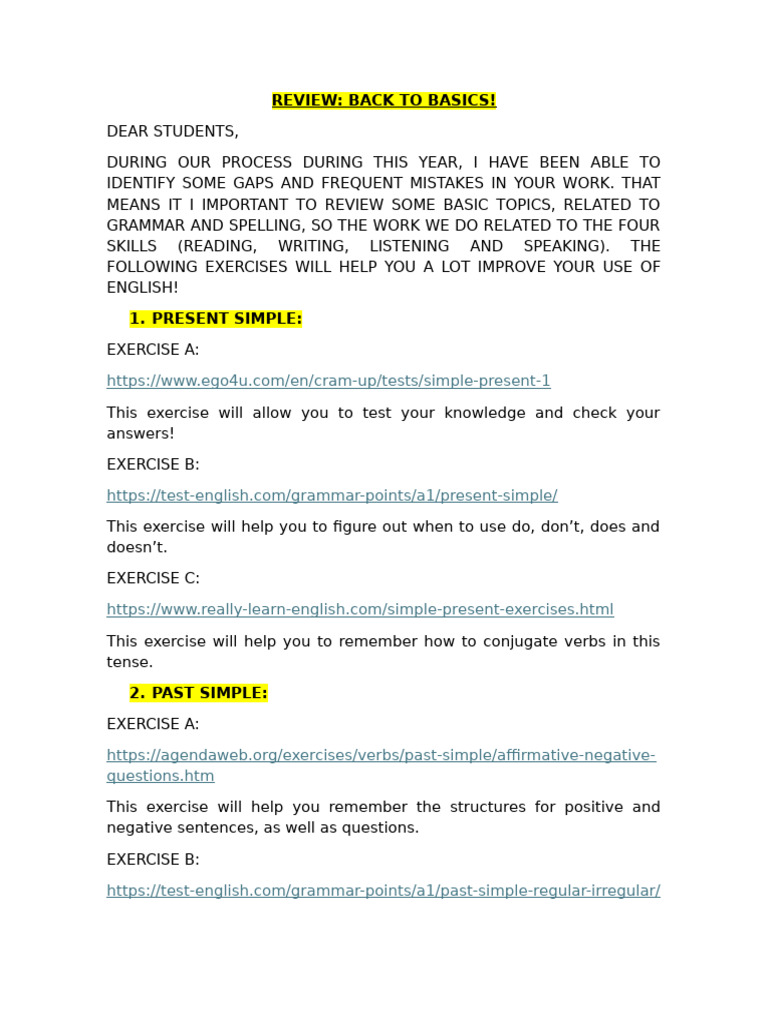 Back To Basics Review | PDF