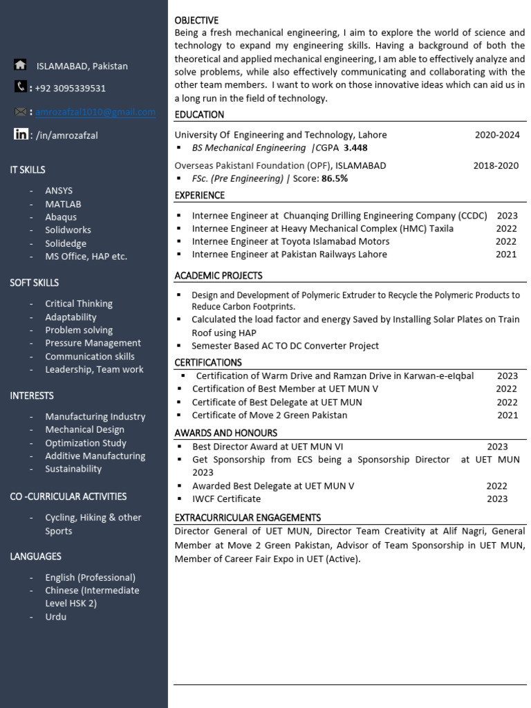 20-Me-34-Amroz Afzal-3.44 | PDF | Engineering | Pakistan