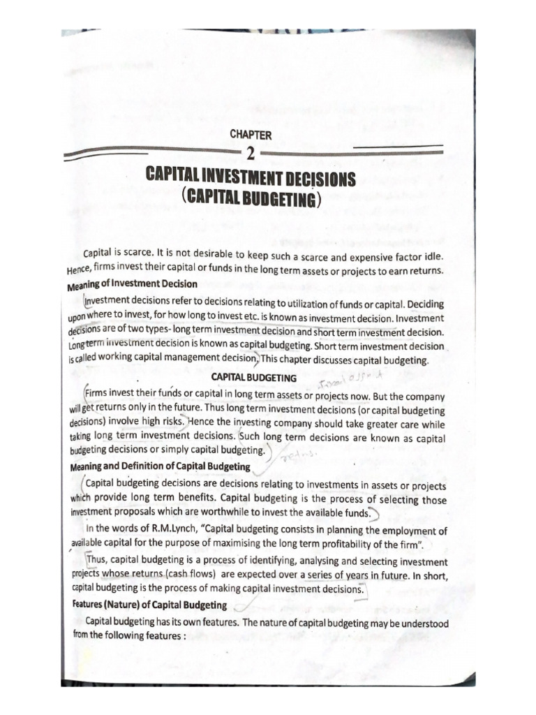 Capital Budgeting | PDF