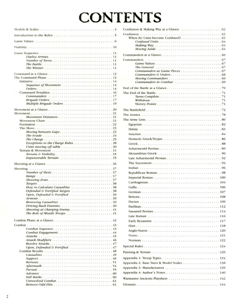 Warmaster Ancients Warhammer Historical | PDF