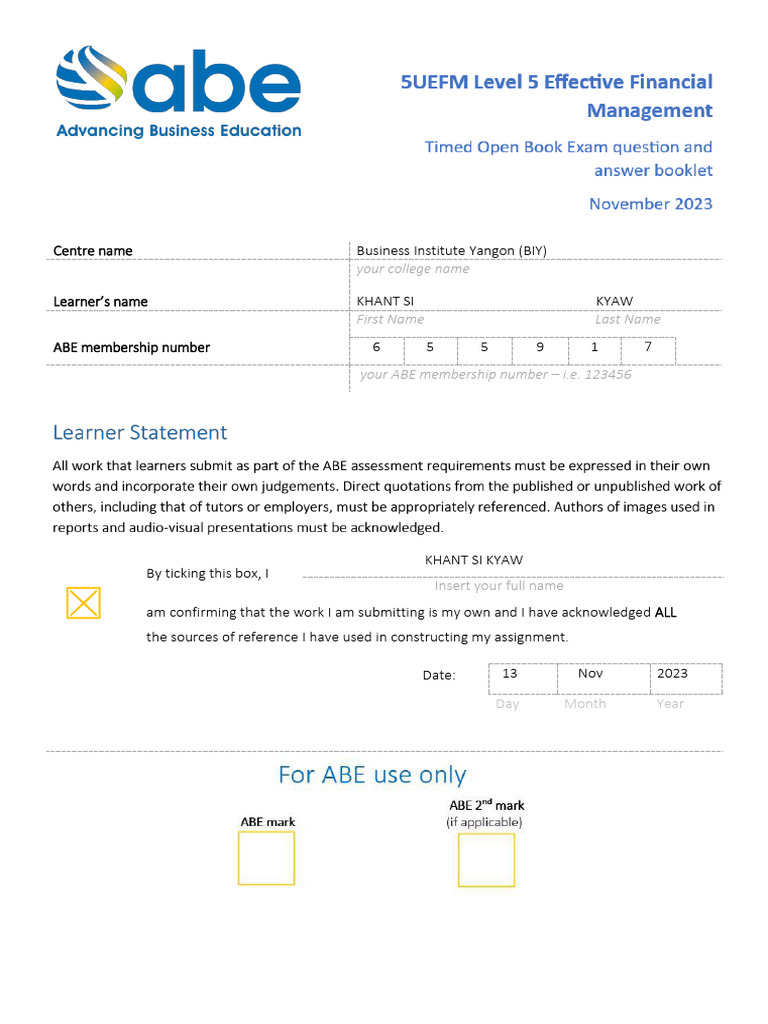 Efm Final Final Final Pdf Debt Investing