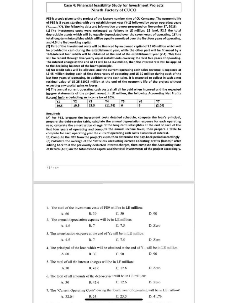 Feasability Study (Case 4) | PDF