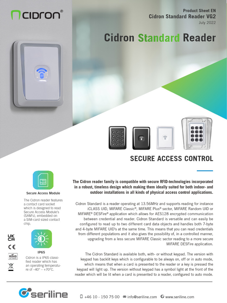 cidron datasheet | PDF | Computing | Computer Science