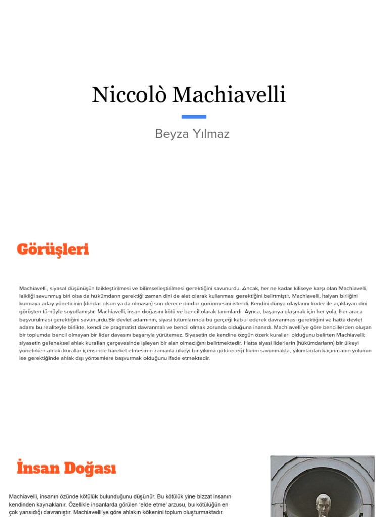 Niccolò Machiavelli | PDF