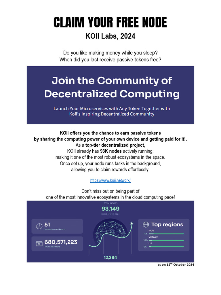 Koii Network - Node Installation Process | PDF | Computer Science | Computing