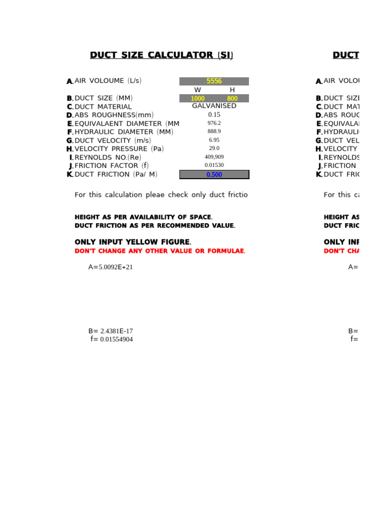 DUCT SIZER | PDF | Applied And Interdisciplinary Physics | Plumbing