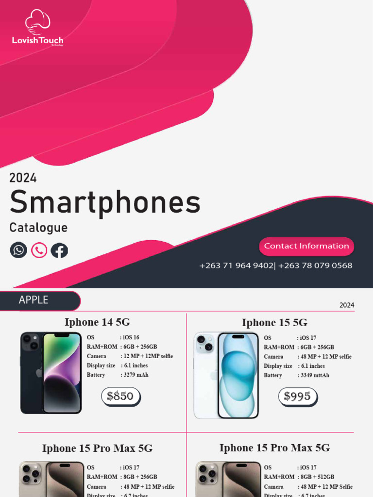 LT Smartphone Catalogue | PDF | Personal Digital Assistant | Embedded Linux Distributions