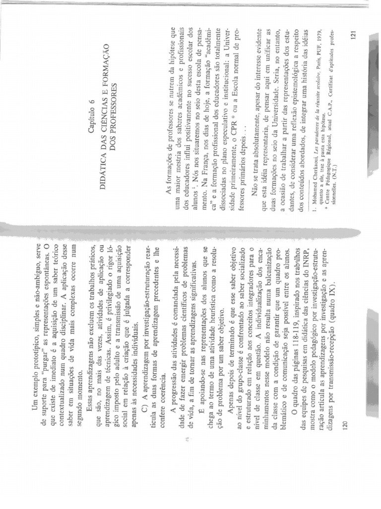 Texto 3. Didática Das Ciências - ASTOLFI E DEVELAY | PDF