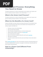 Green Card Category Codes Explained | PDF | International Relations | Justice
